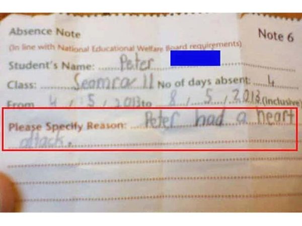 Hilarious Excuses for a Student Being Absent | Teacher Misery